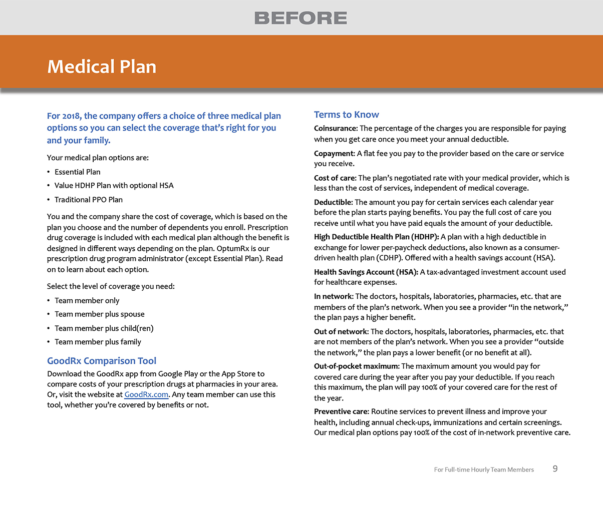 Open Enrollment Communication: A Few Before-and-After Makeovers | Write ...